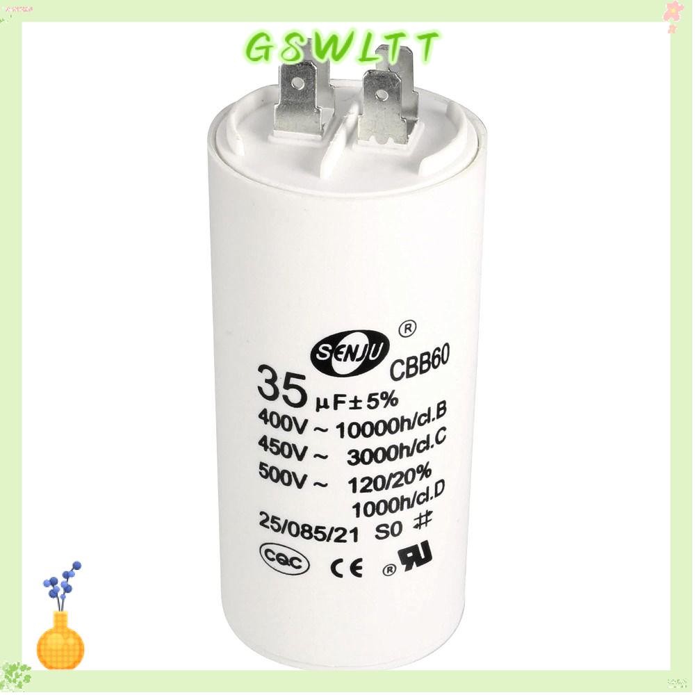 GSWLTT CBB60 Capacitor, 92x44mm Double Insert CBB60 Run Capacitor, Wide ...