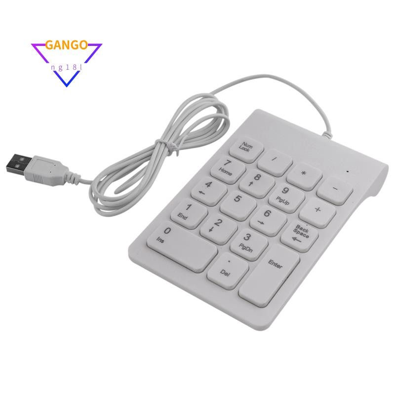 Mini USB Wired Numeric Keypad Numpad 18 Keys Digital Keyboard for ...