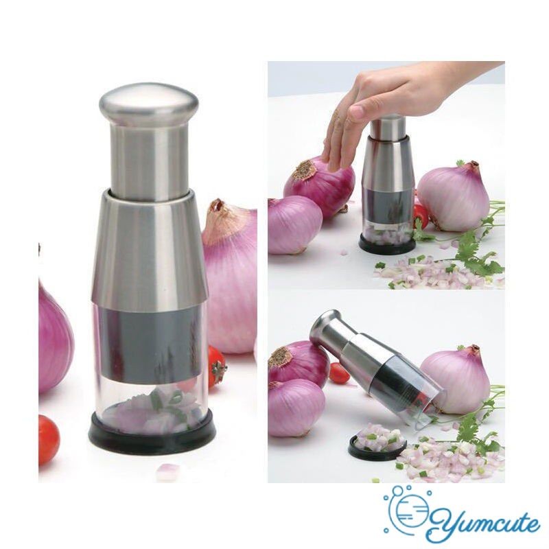 Multifunction Hand Press Food Cutter Onion Nuts Grinder Mincer Manual ...