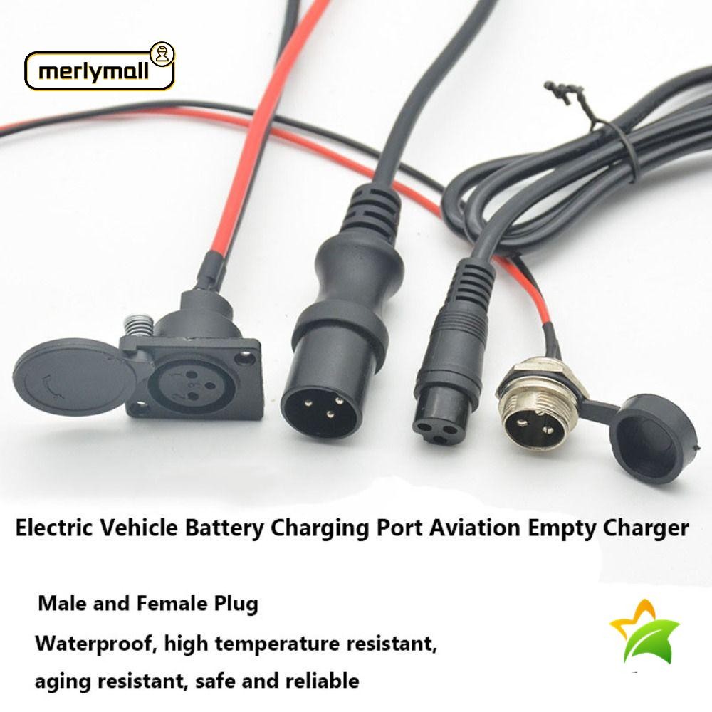 MERLYMALL Electric Vehicle Charger, Male and Female 6 Styles Battery ...