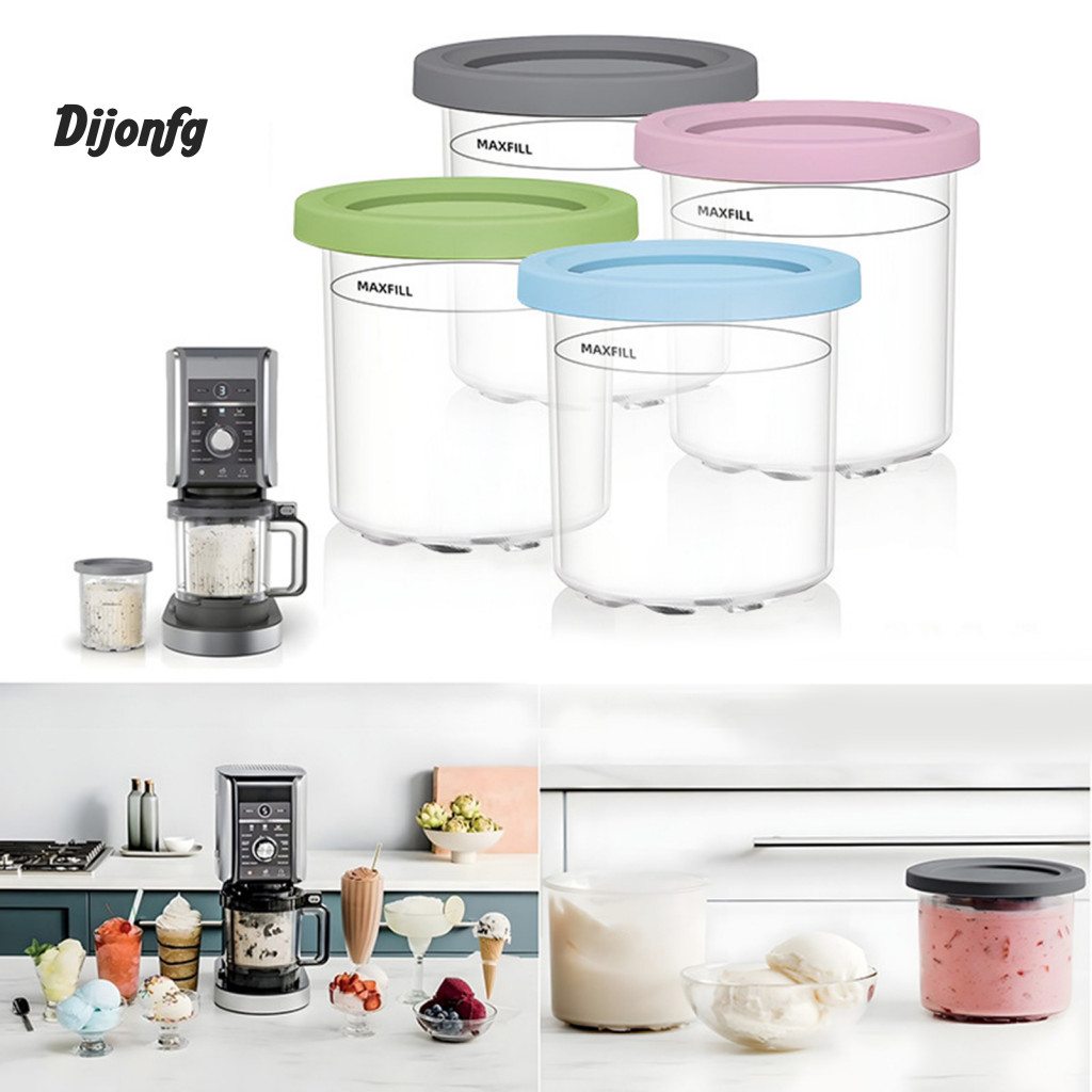 Leak-proof Ice Cream Freshness Preserving Ice Cream Tub Bpa-free Ice ...