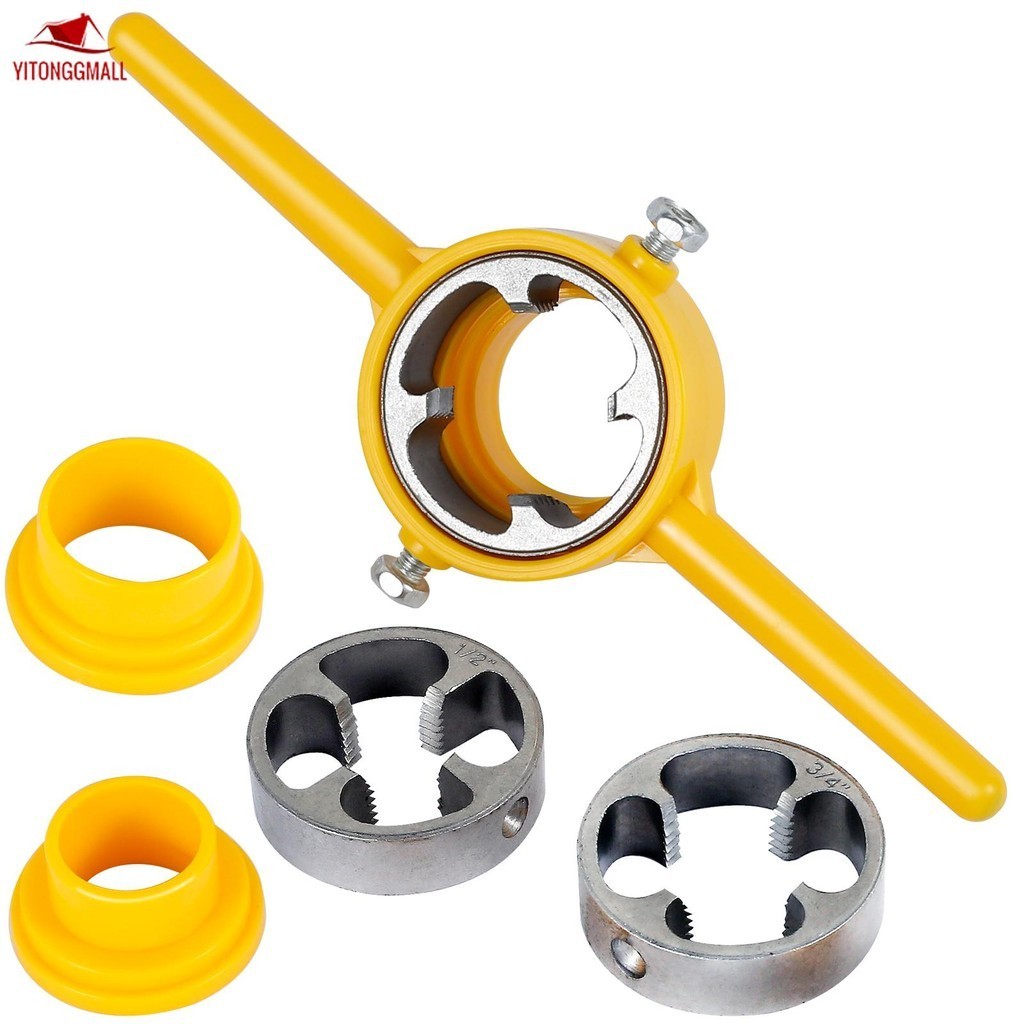 6Pcs PVC Thread Maker Tool Pipe Threader Kit with 1/2 Inch 3/4 Inch 1 ...