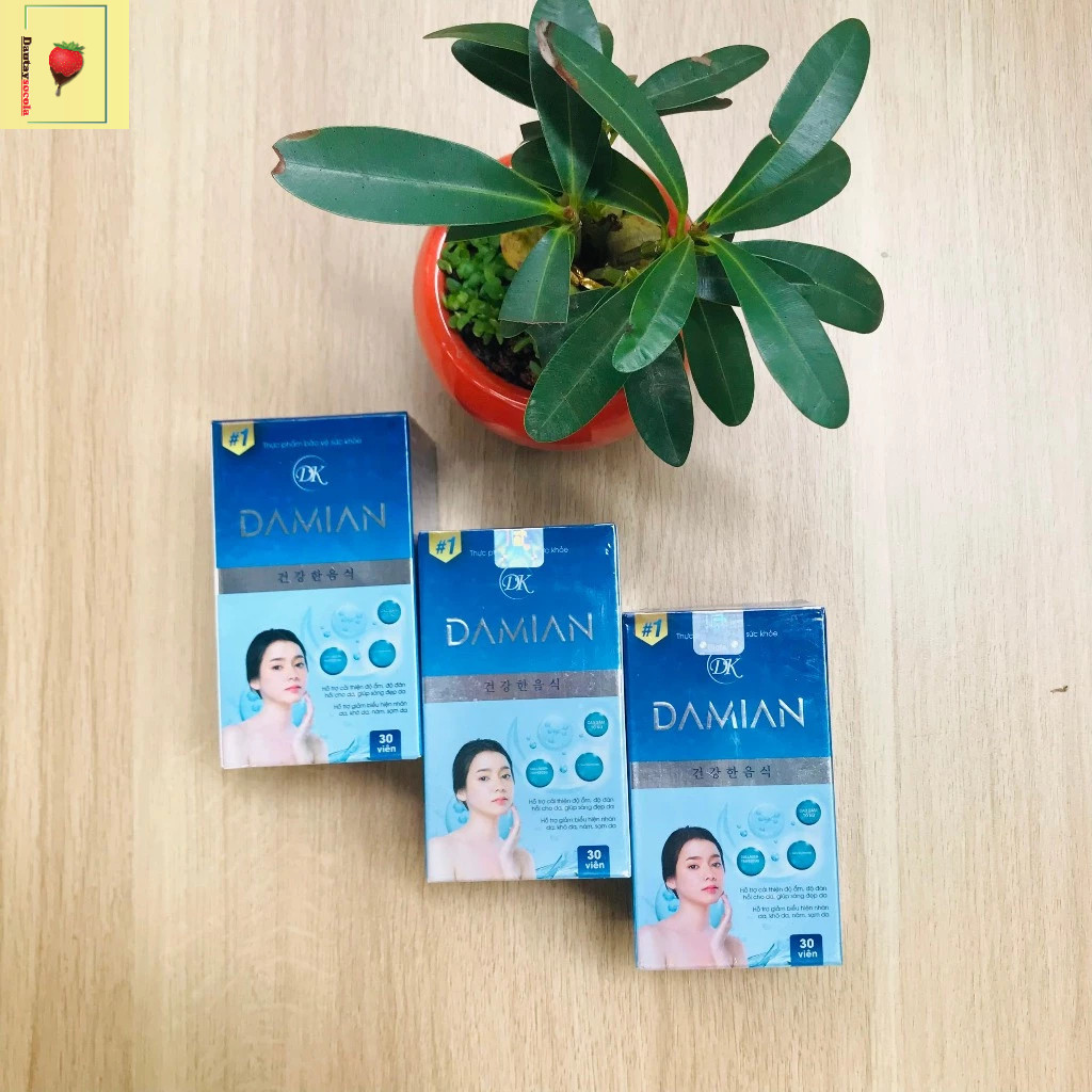 Dakami DAMIAN White Matte Skin Oral Tablets Sunscreen Box Of 30 Tablets ...