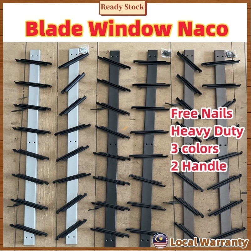 8Layers Blade Daun Black Silver Brown Color Window Naco Metal Louvres ...
