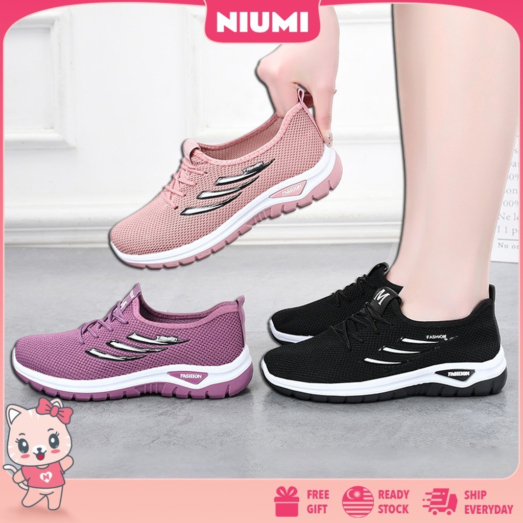 NIUMI NS335 Women's Casual Sneakers Outdoor Sports Shoes Travel Kasut Wanita Perempuan Girl ...