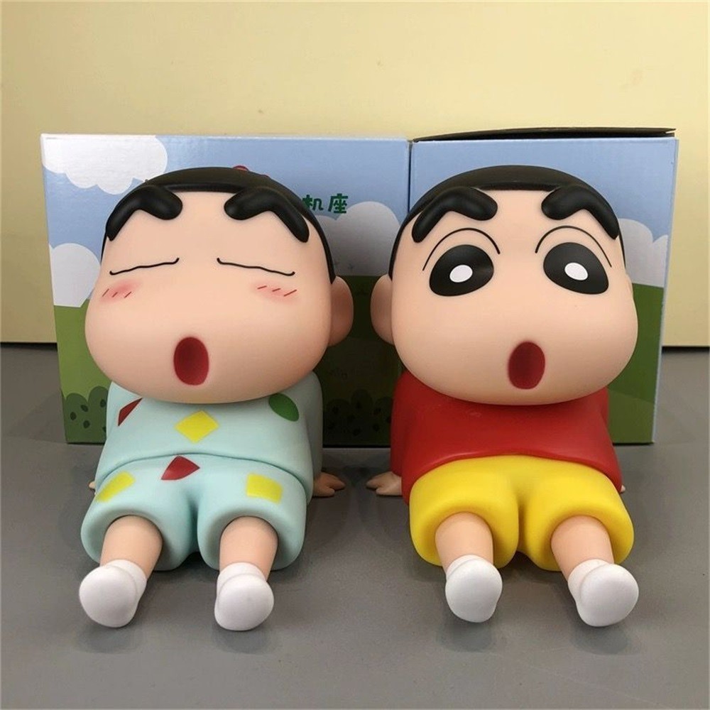 Crayon Shin-chan Phone Holder Anime Figurine Desktop Ornament Cartoon ...