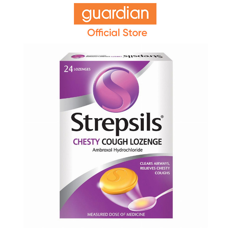 Strepsils Chesty Cough 24s for Fast Relief from Cough and Chest ...