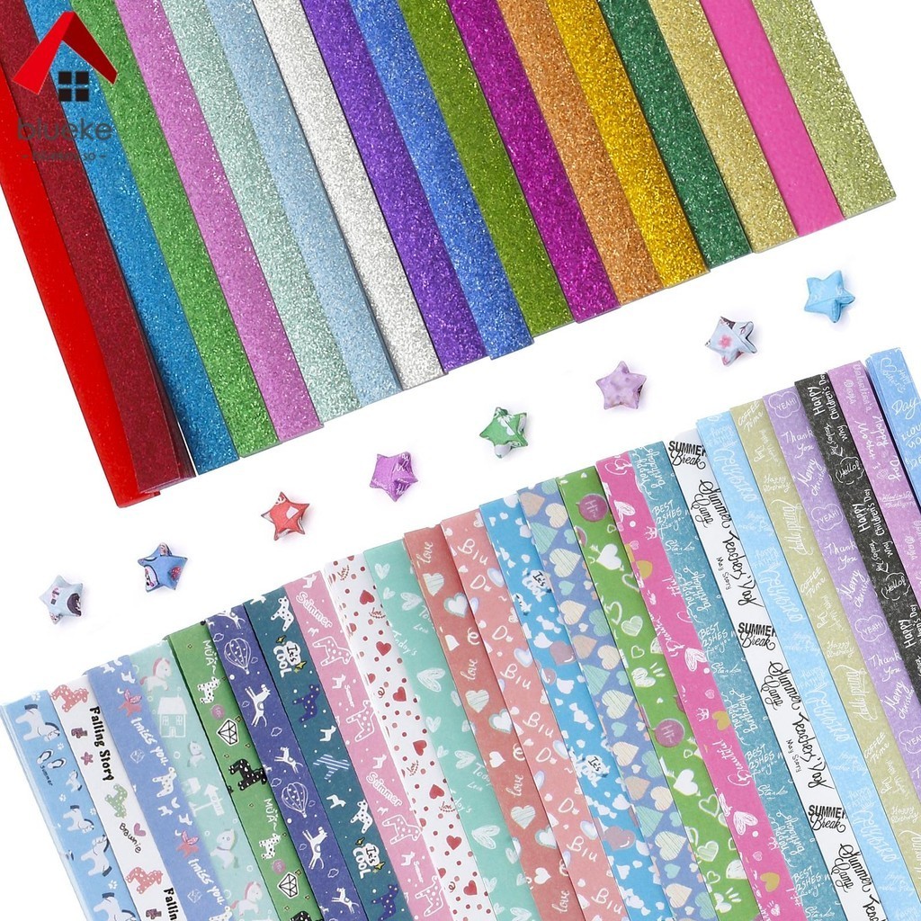 2340 Sheets Origami Star Paper Strips DIY Colorful Star Origami Paper ...