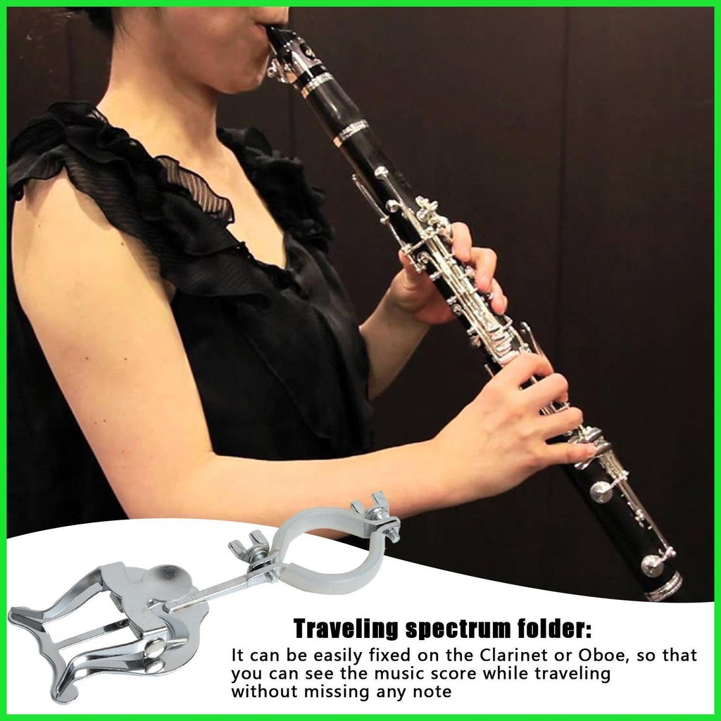 Clarinet Sheet Music Clip Sheet Music Clip Metal Lyre Holder Musical ...