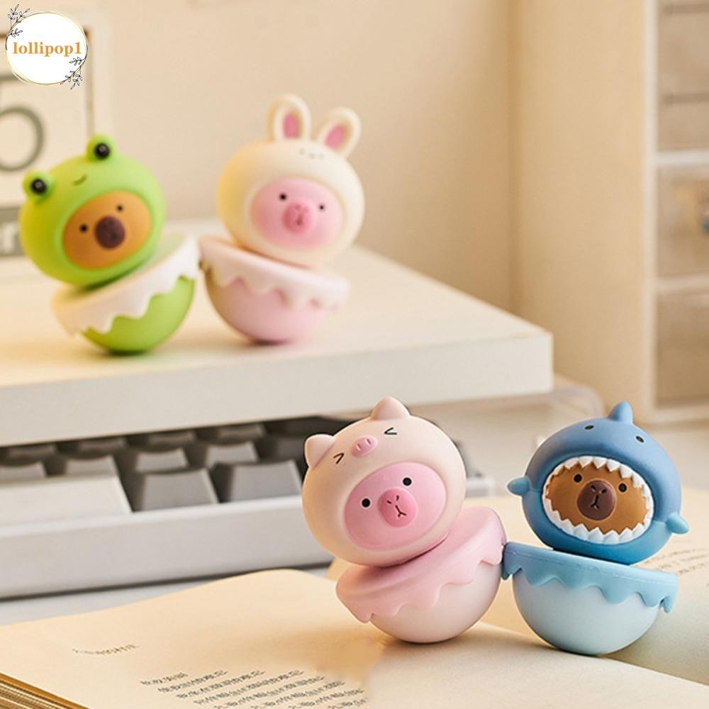 LOLLIPOP1 Capybara Figure Toys, Animals Tumbler Desktop Ornament ...
