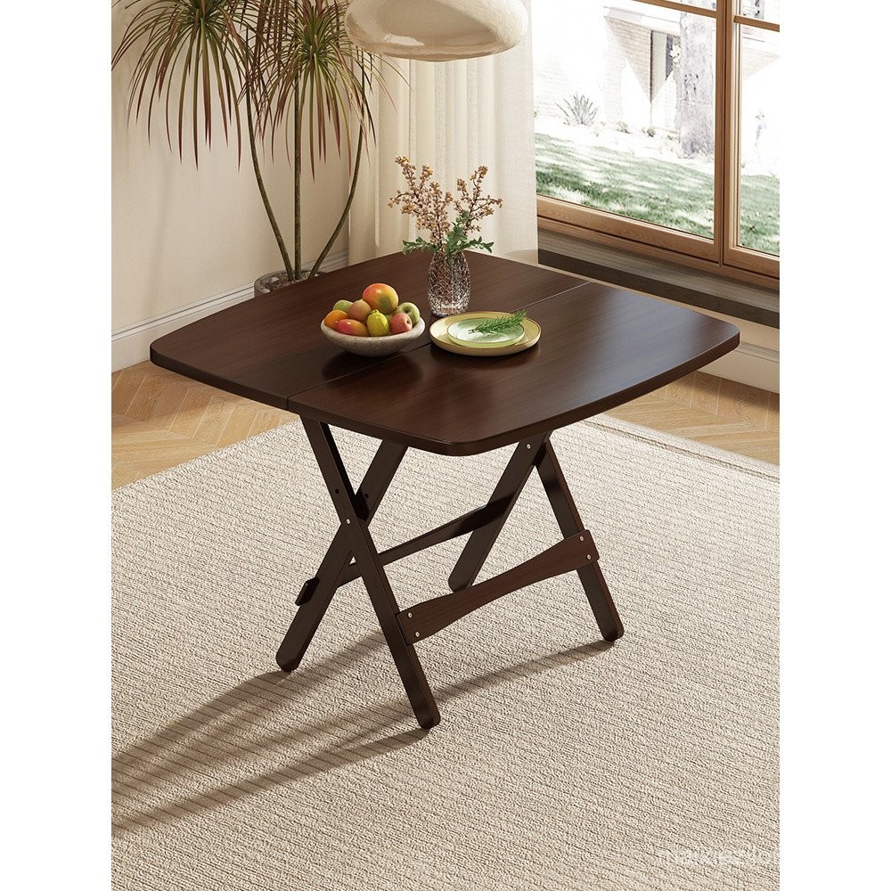 Foldable Table Dining Table for Home Small Apartment Portable Rental ...