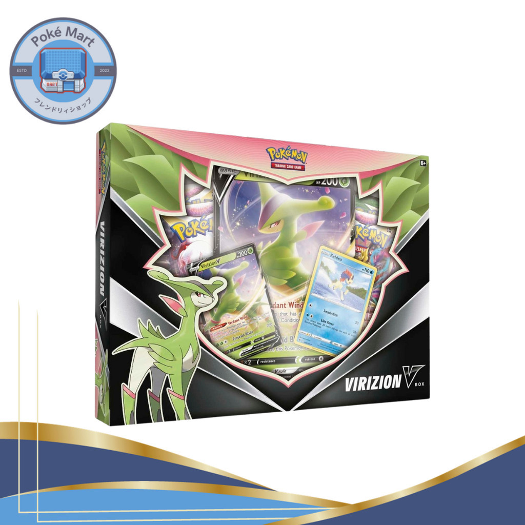 Pokémon TCG Virizion V Box (contains evolving skies, lost origin and ...