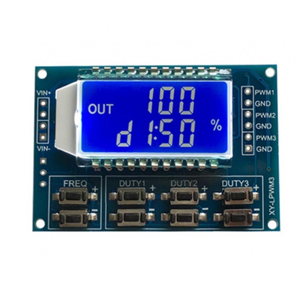Rectangular Wave Signal Generator PWM Output LCD Display Adjustable Frequency | Shopee Singapore