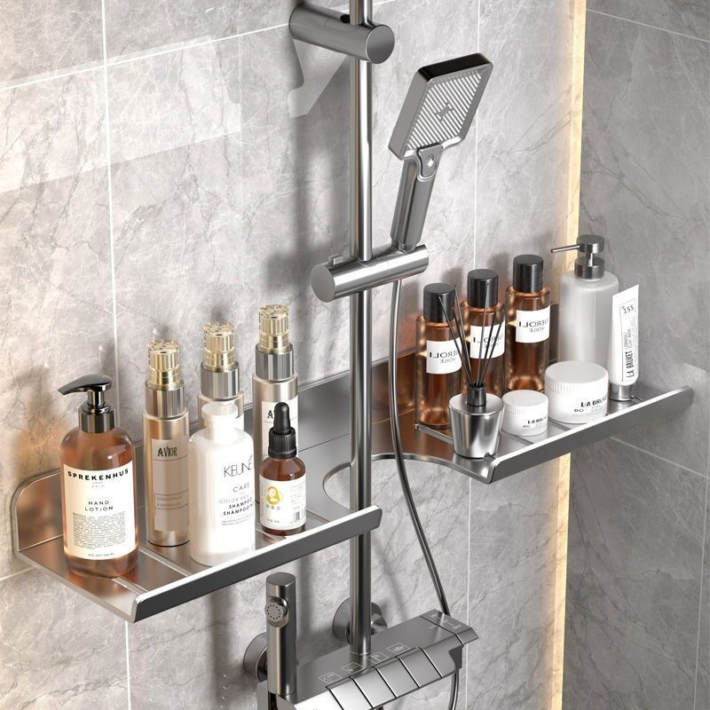 √ Shower Rack √ Shower Rack Perforation-Free Toilet Shower Tray ...