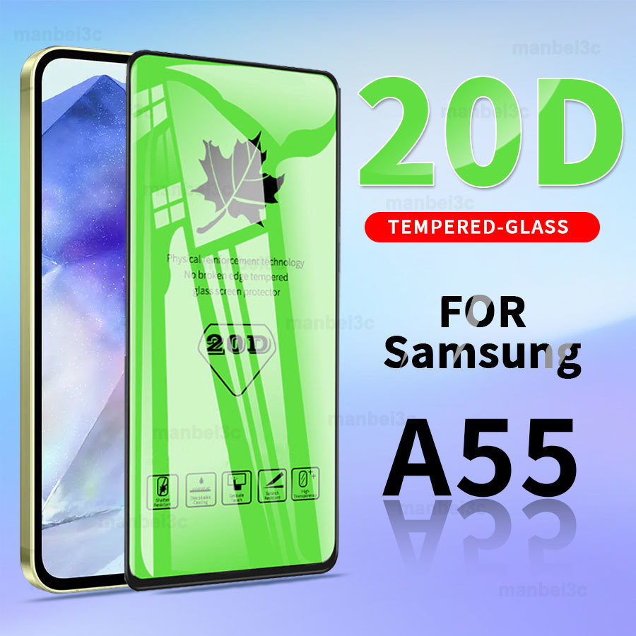 Samsung Galaxy A55 A35 A25 A15 A05S A05 A54 A34 A24 A14 A04S Full Glue 20D Tempered Glass Screen ...