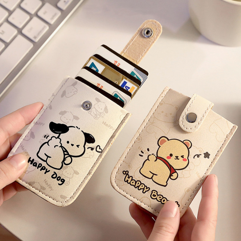Cartoon Pachacco Bear Cascading Hidden Pull Out Card Case Organizer ...