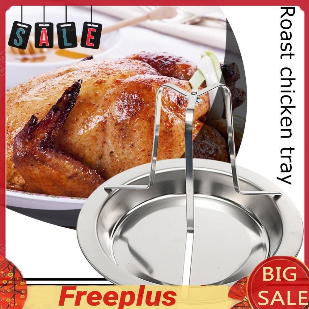 Kitchen Steel Chicken Roaster Rack Plate Non Stick for DIY BBQ Grill ...