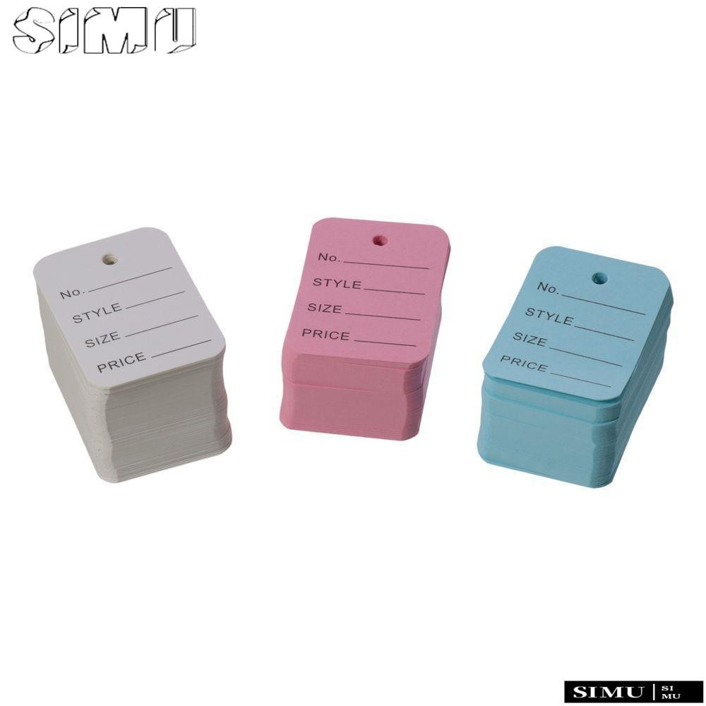 SIMULR 1000PCS Product Price Tag Hang Tag, Paper Clothing Labels Tag ...