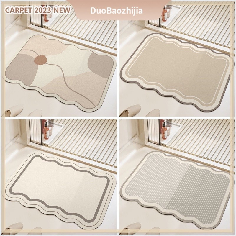 Ins Style Soft Diatom Mud Bathroom Mat - Non-slip & Water Absorbent ...
