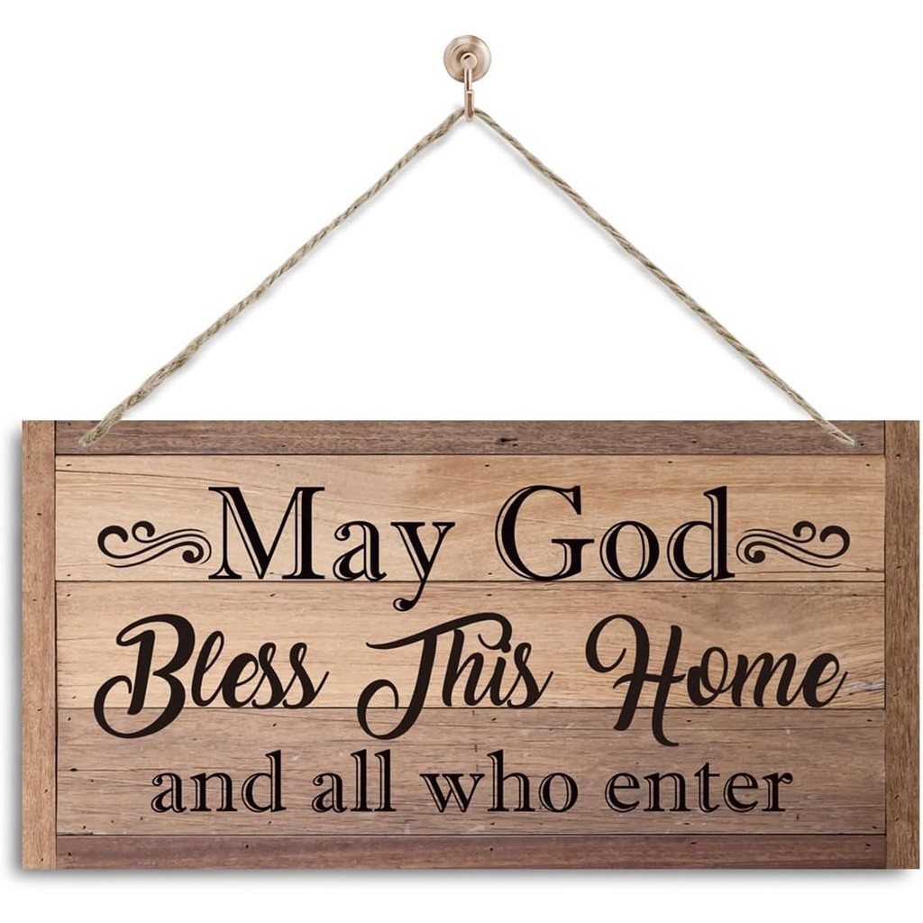 Christian Home Decor, May God Bless This Home, Decorative Wall Plaque ...