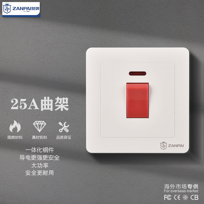 25A High Power Switch Panel with Indicator Light for Water Heater and ...