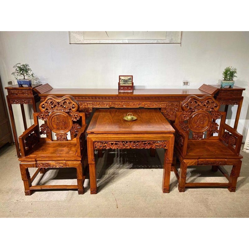 Rosewood Furniture Altar Six-Piece Set Hedgehog Purple Sandalwood Strip ...