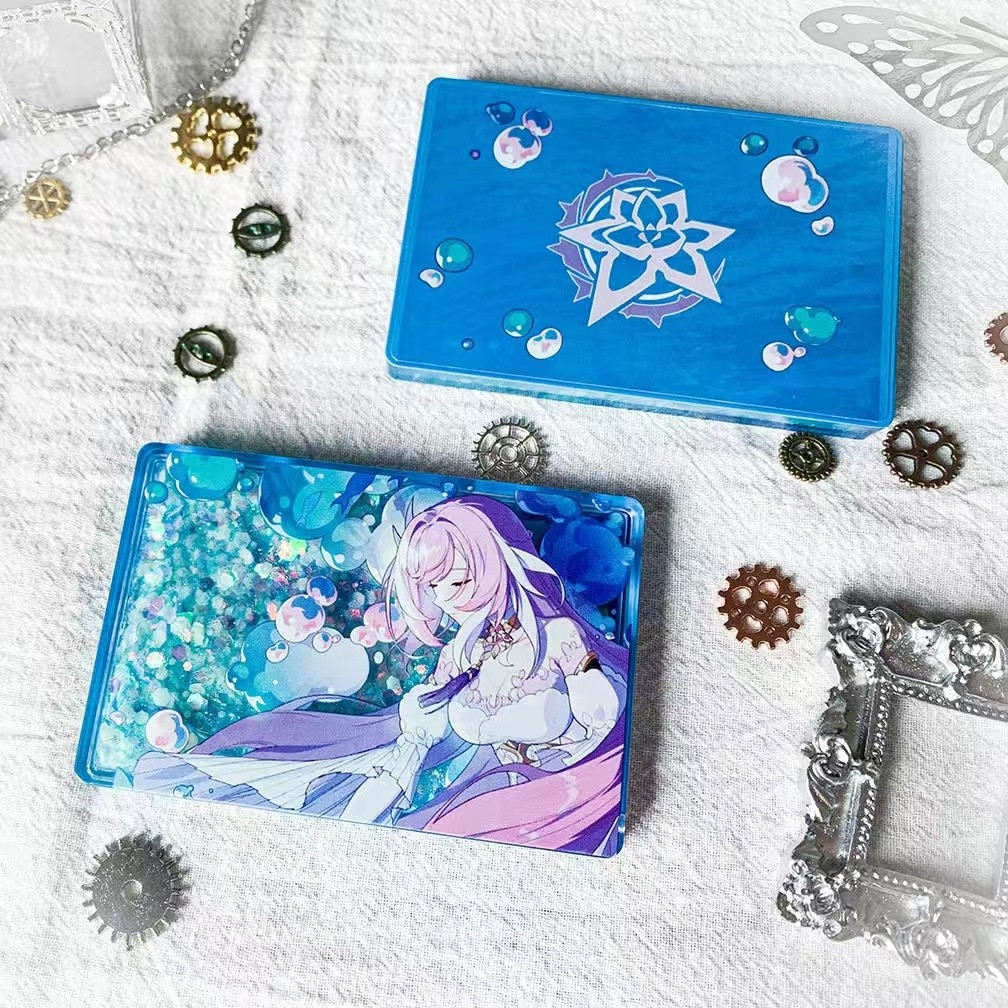 Honkai Impact 3 Elysia Figure Quicksand Mahjong Acrylic Card Brick One ...