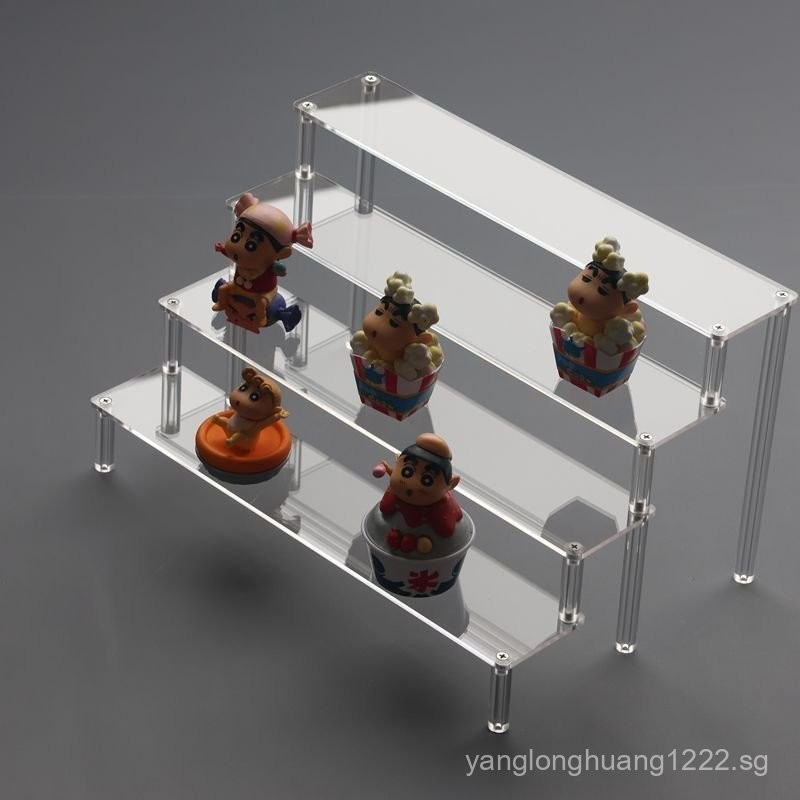 Acrylic Step Storage Rack Blind Box Figure Doll Display Stand Figurine ...