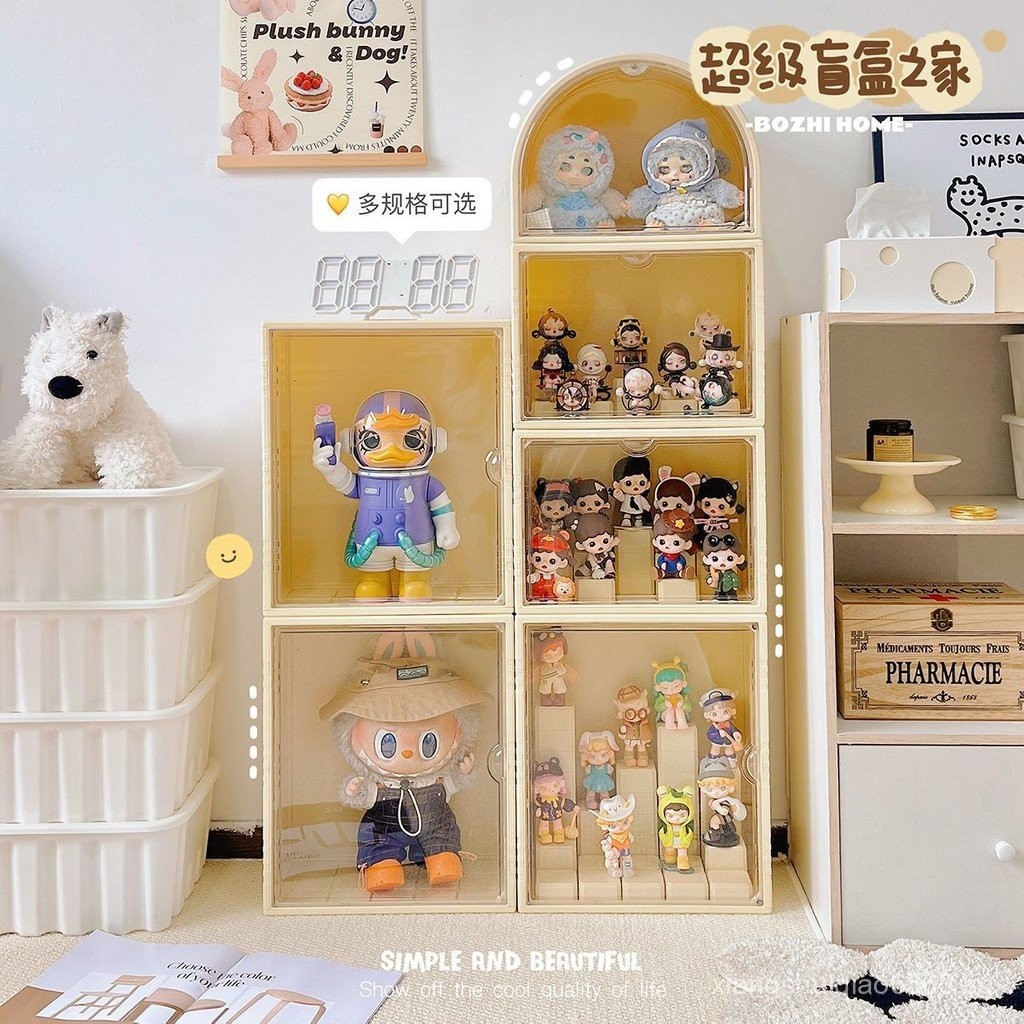 Plush Doll Display Cabinet Figurine Doll Display Box Acrylic Pop Mart ...