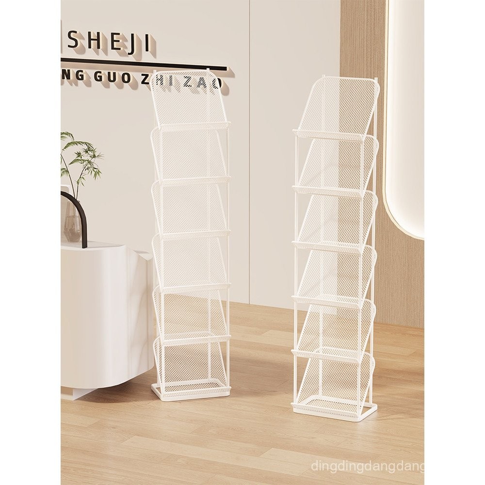 Magazine Rack Brochure Display Stand Bookshelf Storage Organizer ...