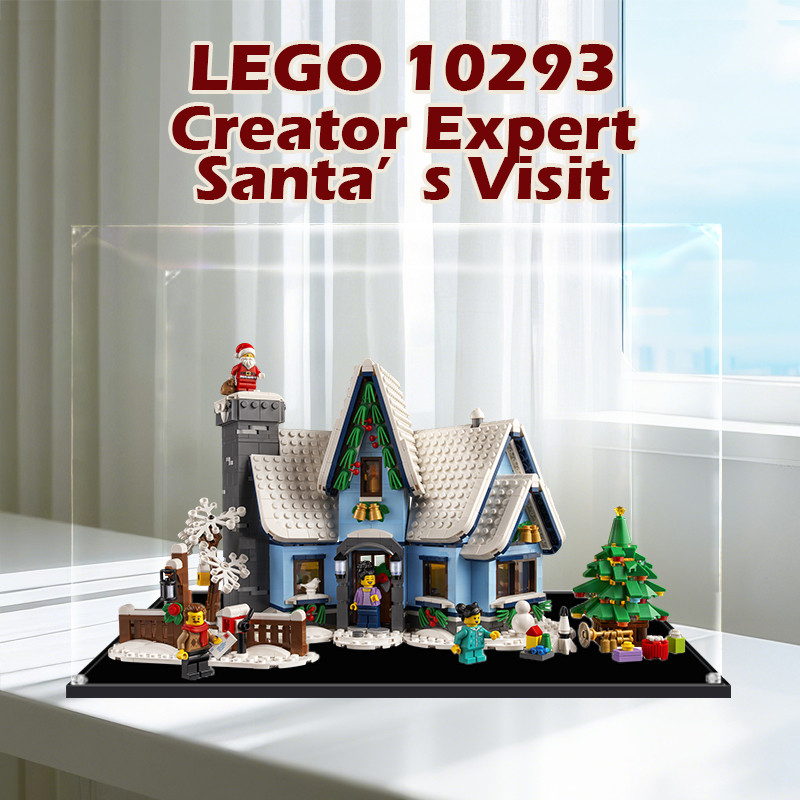 Lego Acrylic Display Box For lego 10293 Creator Expert Santa’s Visit ...
