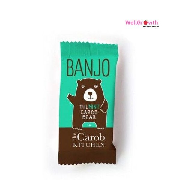 The Carob Kitchen - Banjo Bar, The Carob Banjo Bear Mint (4 x 15g ...