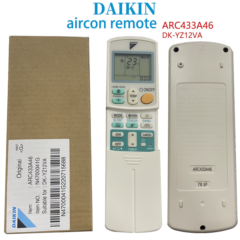 Genuine Remote Control DAIKIN Air Conditioner (Applicable Split AirCon ...