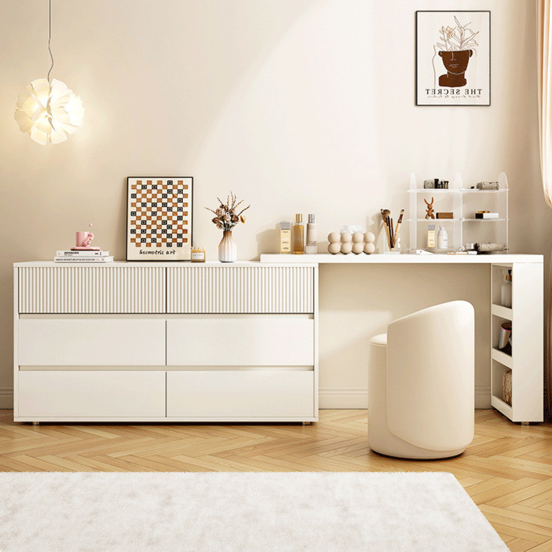 AN Dressing Minimalist dressing table, bucket cabinet, integrated cream ...
