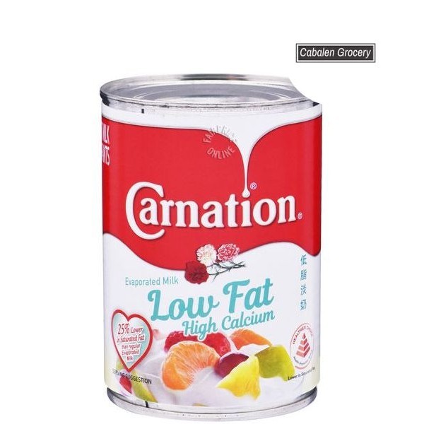 Carnation Evaporated Milk Low Fat High Calcium 405g | Shopee Singapore