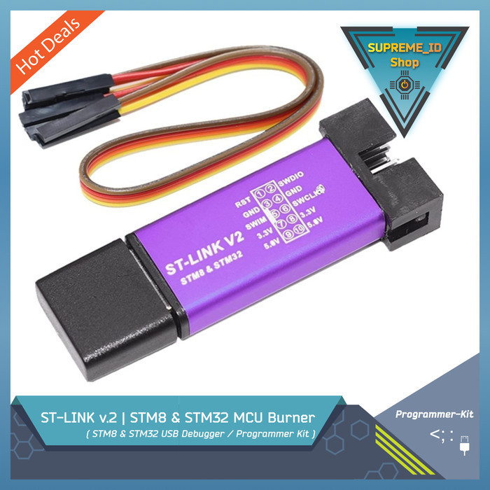 Stlink St Link V2 For Microcontroller Stm8 Stm32 Arduino Compactible Ic Mcu Burner Code Swd