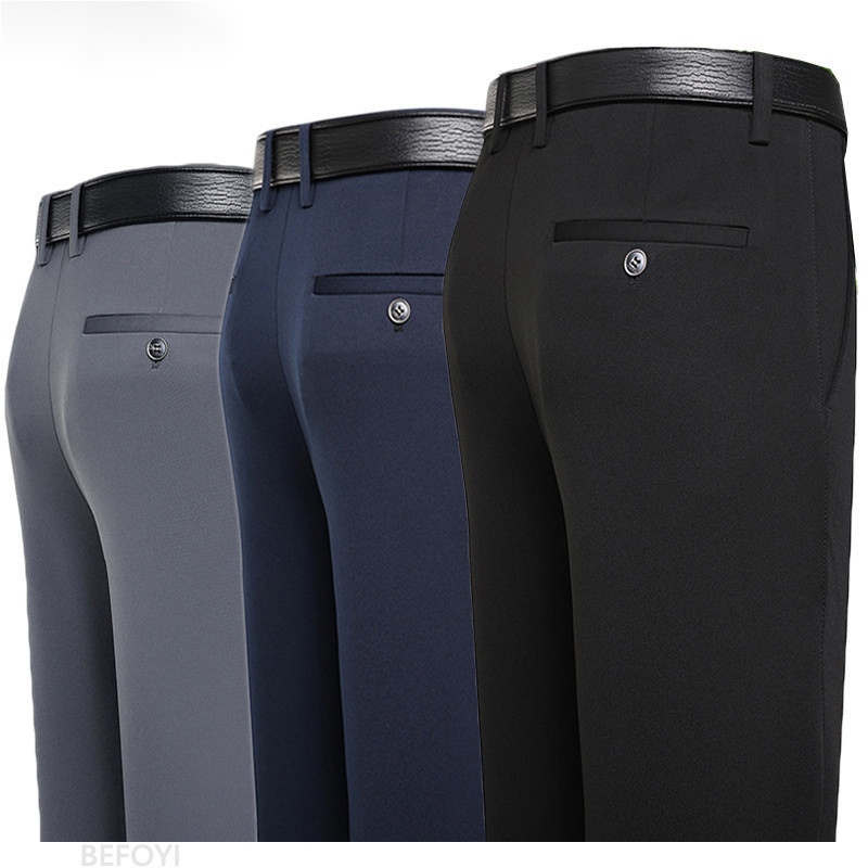 Formal Pants Straight-leg Pants Men Business Trousers Casual Pant ...