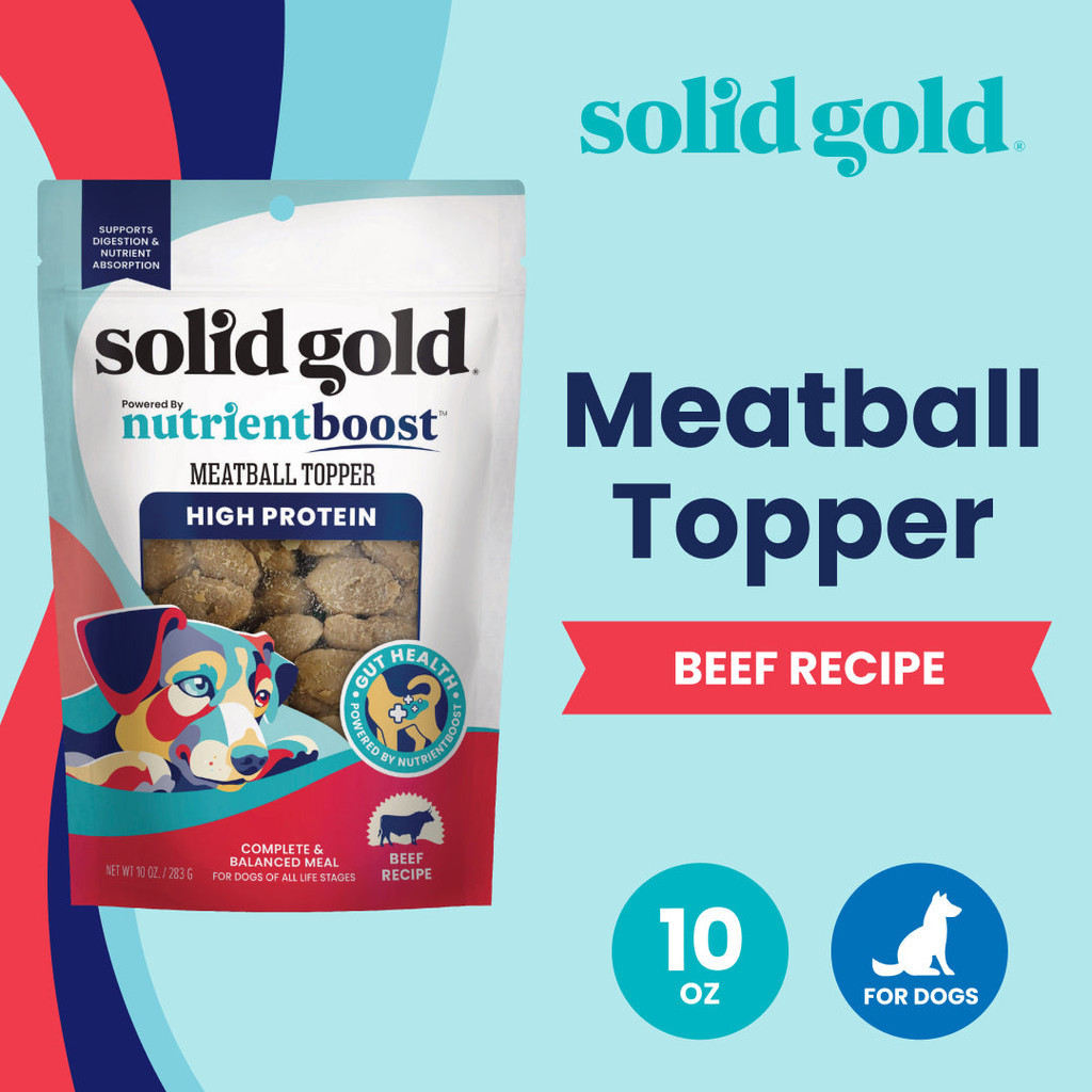 Solid Gold High Protein Meatball Topper Complete & Balanced Meal Topper ...