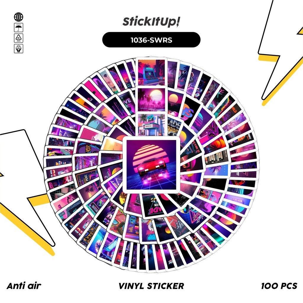 HP COD COD COD COD 100 Pcs Sticker Pack Vaporwave/Shockwave Cute ...