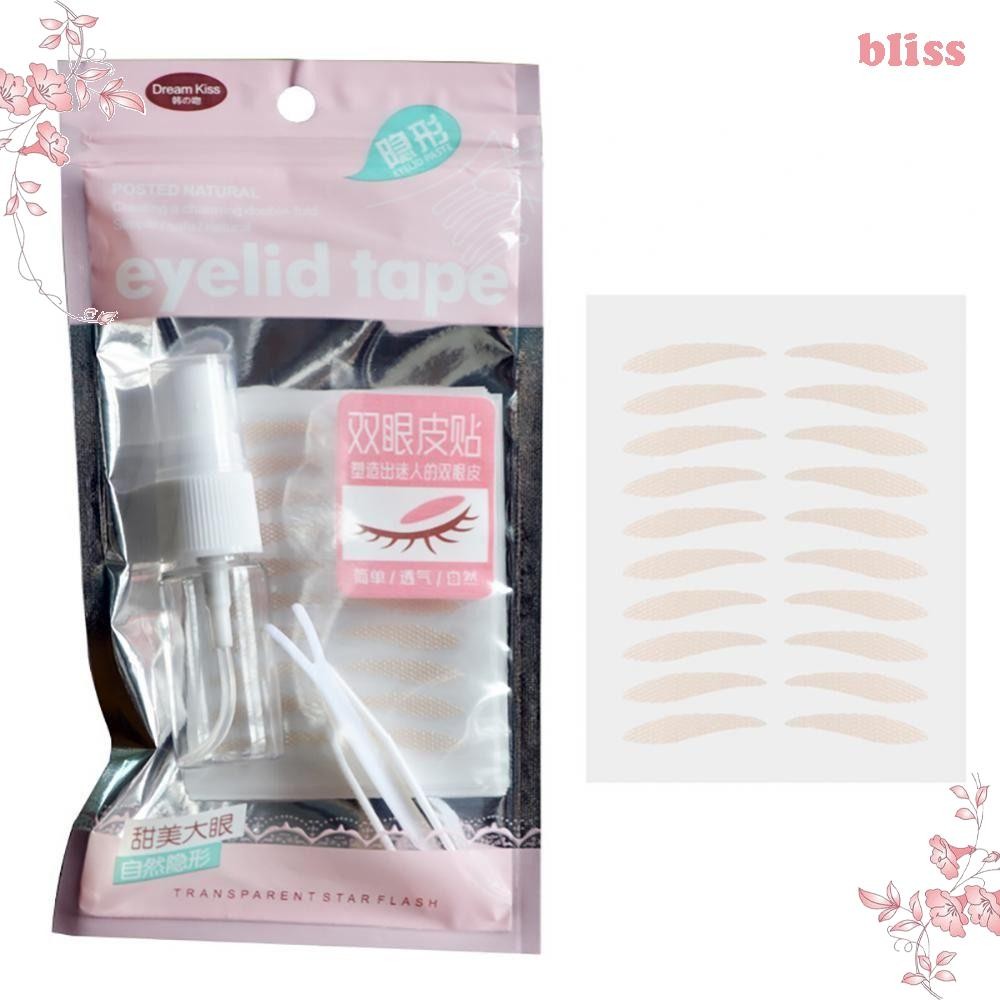 BLISS 200 Pairs Lace Mesh Eyelid Sticker, with Auxiliary Tool Water ...