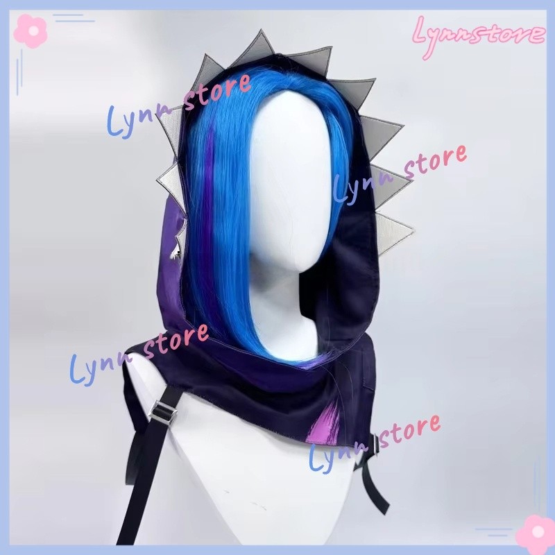 League of Legends Arcane Fractured JINX Cosplay Shark Caps Pow-Pow ...