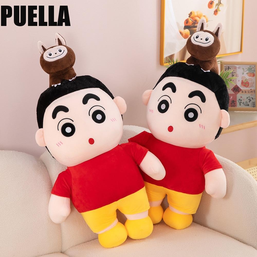 PUELLA Labubu Crayon Shin Chan Plush Doll, Cartoon Soft Labubu Crayon ...