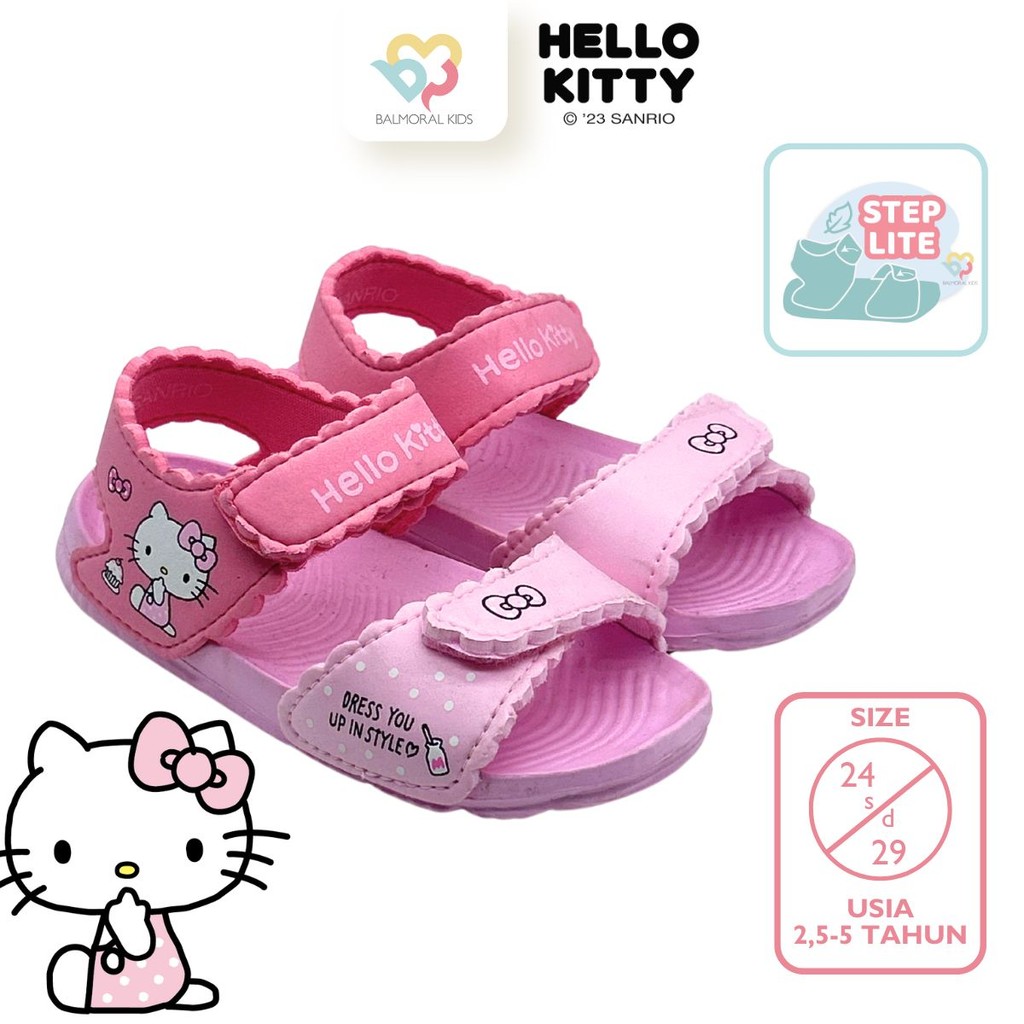 Balmoral Kids Step-Lite Clogs Kids Girls Hello Kitty Age 3 - 5 Years KT ...