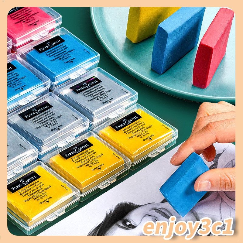 4PCS Faber-Castell Plasticity Rubber Soft Art Eraser Wipe highlight ...