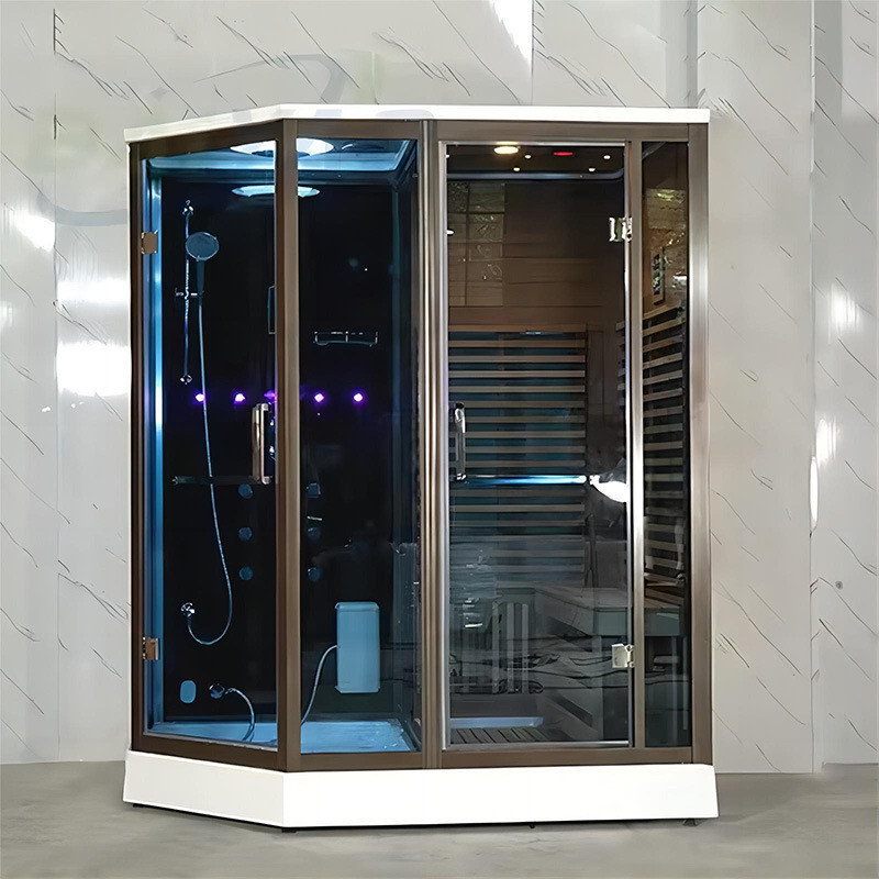 Integrated Steam Shower Room with Far Infrared Light Wave Sauna and Dry ...