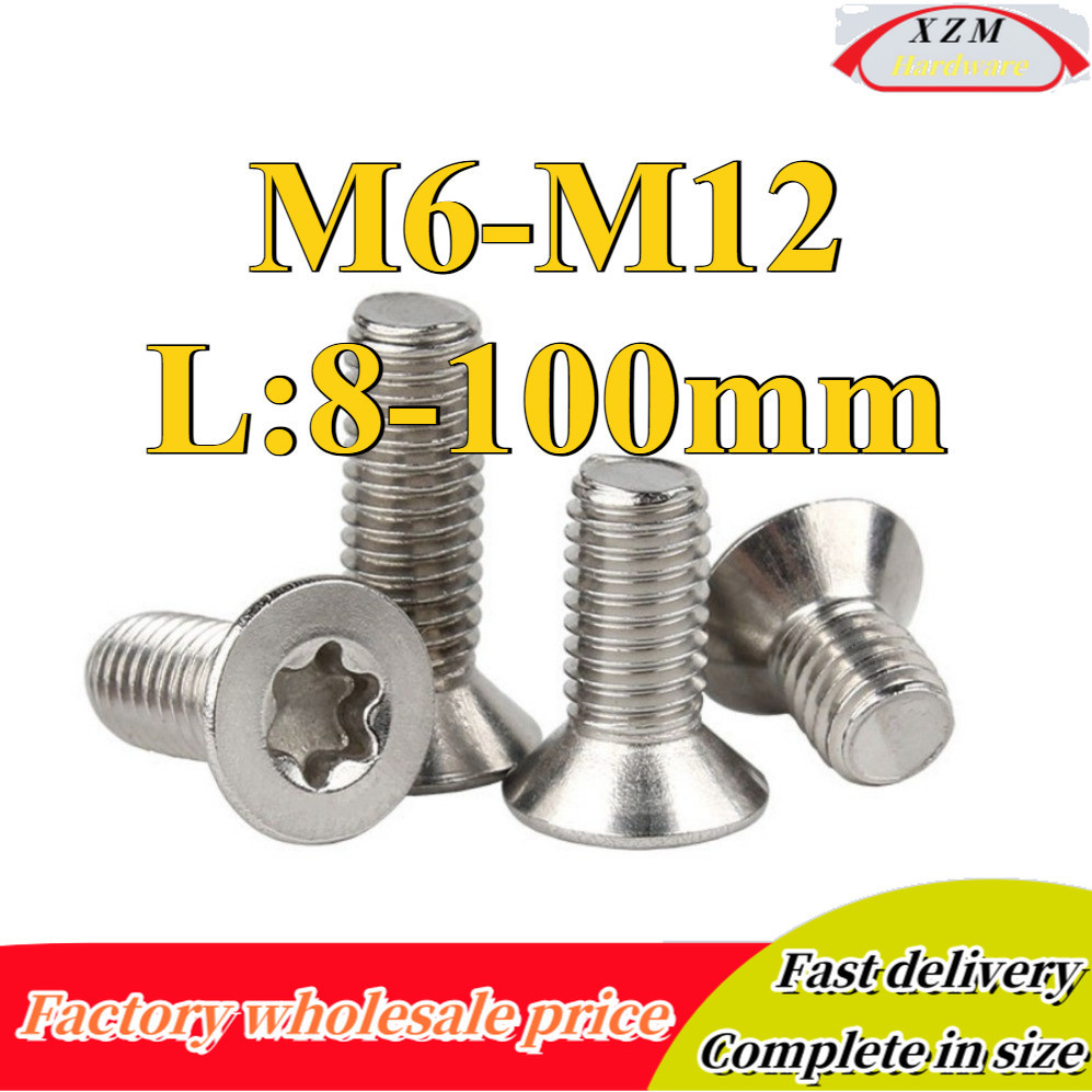304 Stainless Steel Torx Countersunk Head Bolt M6/M8/M10/M12 (XZM-XDM ...