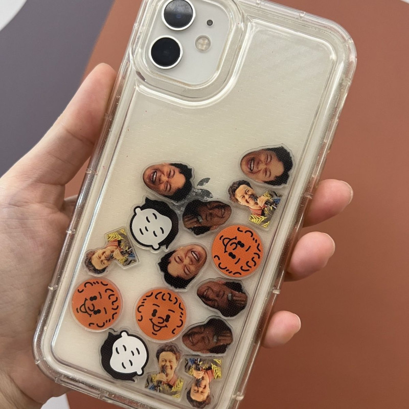 Customized 1cm 2cm Any Pictures Head Shaker Phone Case with DIY Acrylic ...