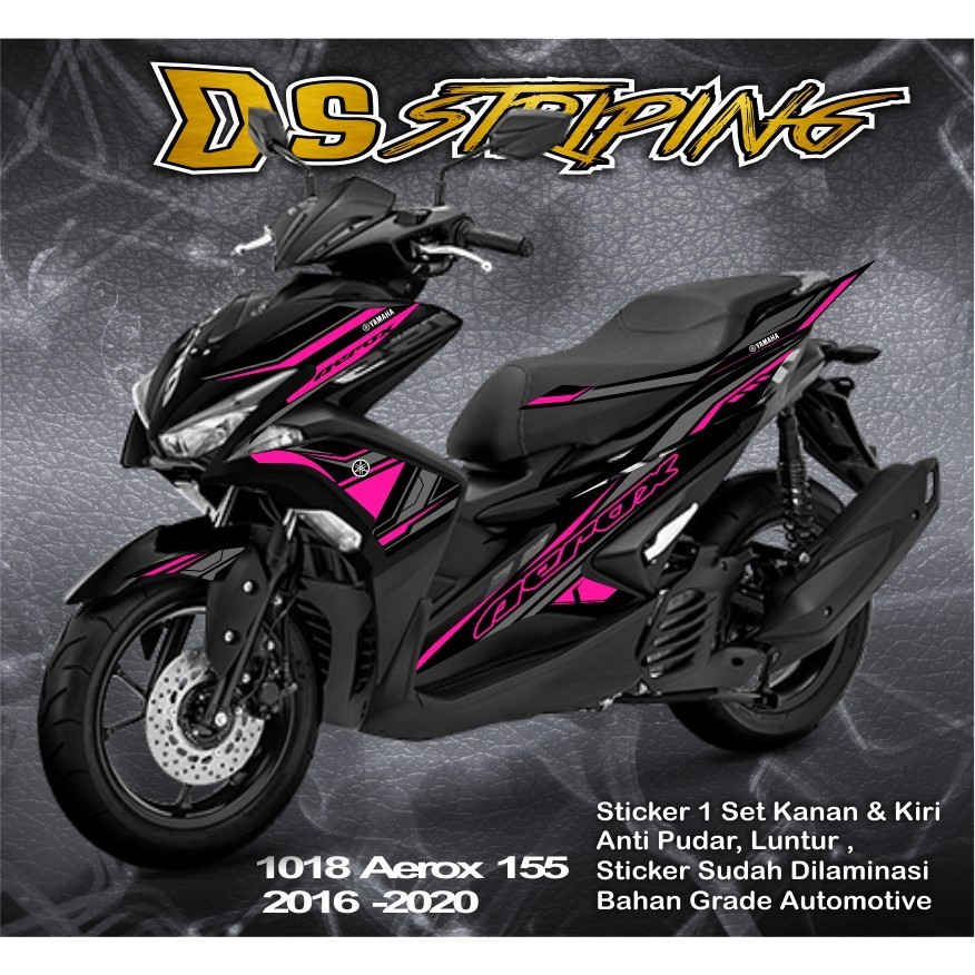1018 Aerox 155 Semi Full List Striping Stickers, Simple Color ...
