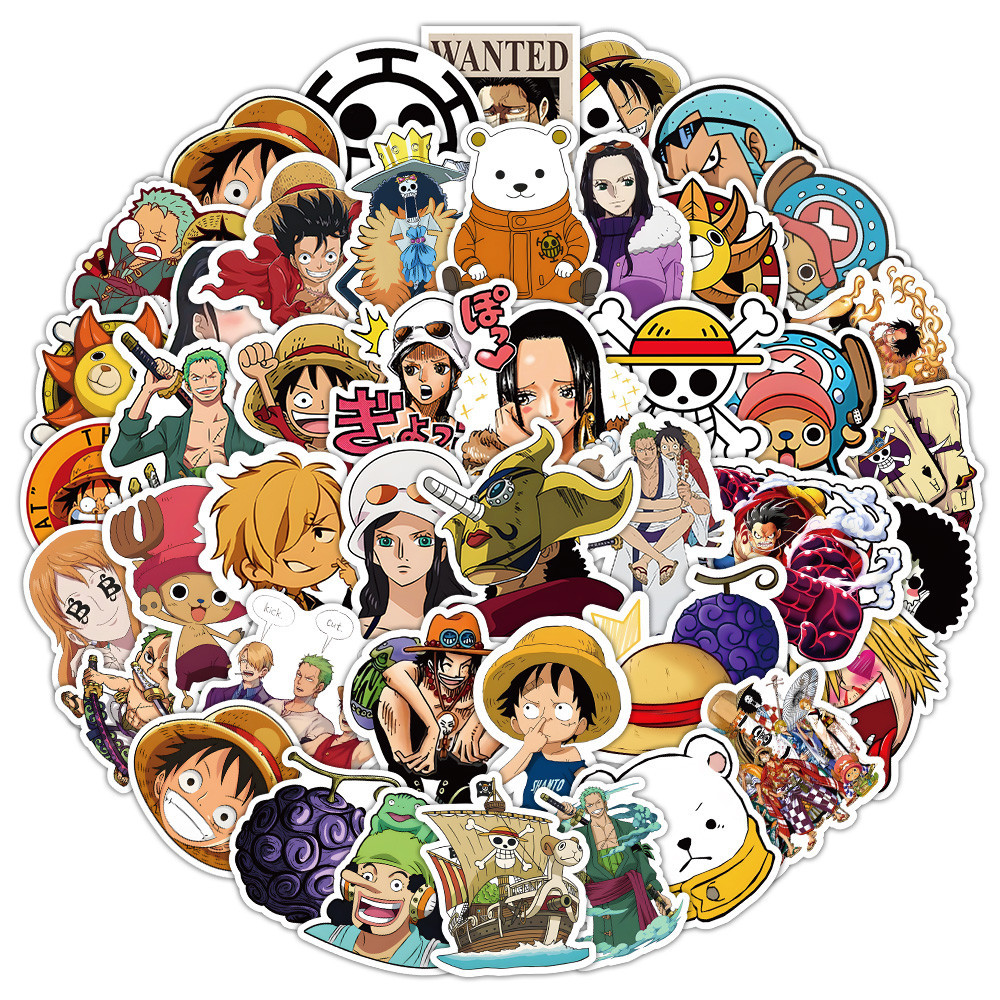 51PCS Anime ONEPIECE Waterproof Graffiti Stickers for Helmet Bicycle ...