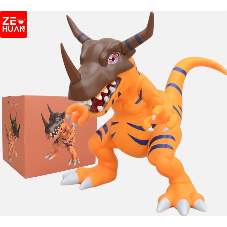 11cm Anime Digital Monster Greymon & Taichi Yagami Digimon Figure Toys ...